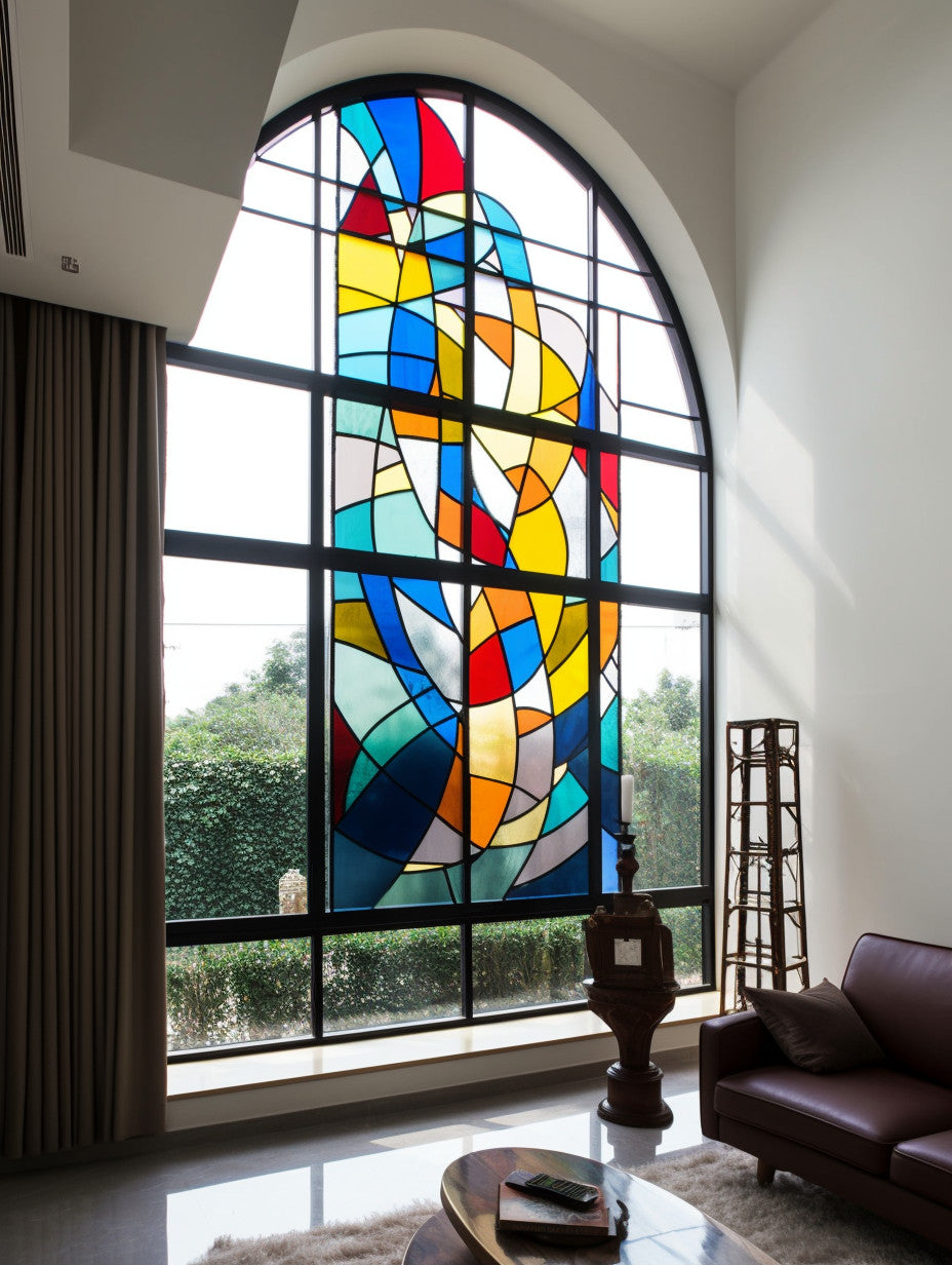 Stained glass - "minimalist abstraction" – IDEOVO - Architektura ...